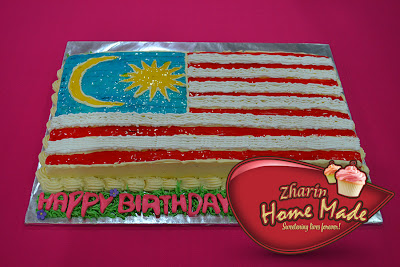 Zharin Home Made: Merdeka Cake Design