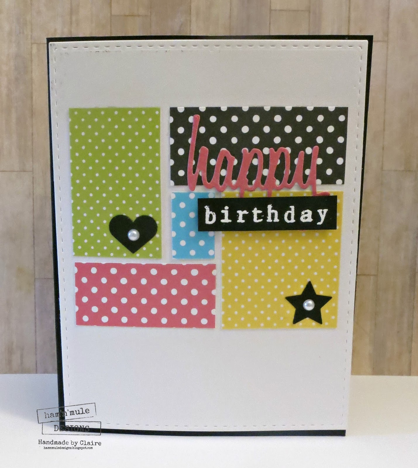 Ham'n'Mule Designs: CASE A Card..Grid Scraps...