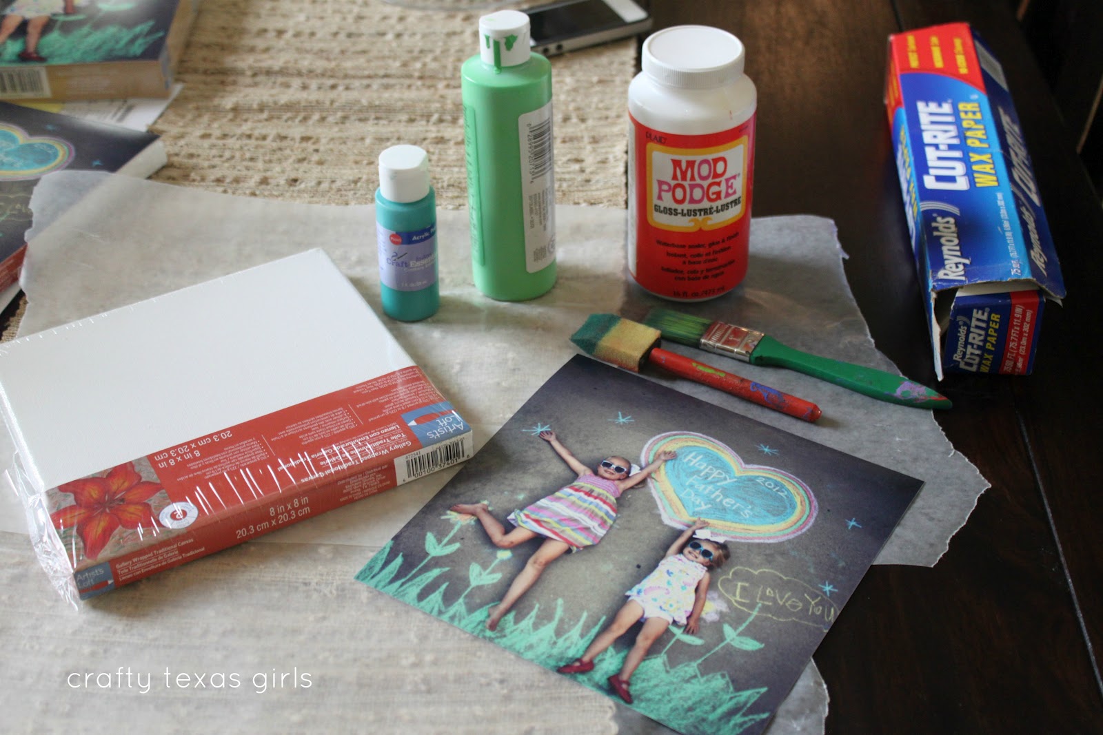 Crafty Texas Girls: Crafty How-To: DIY Canvas Wrapped Photos