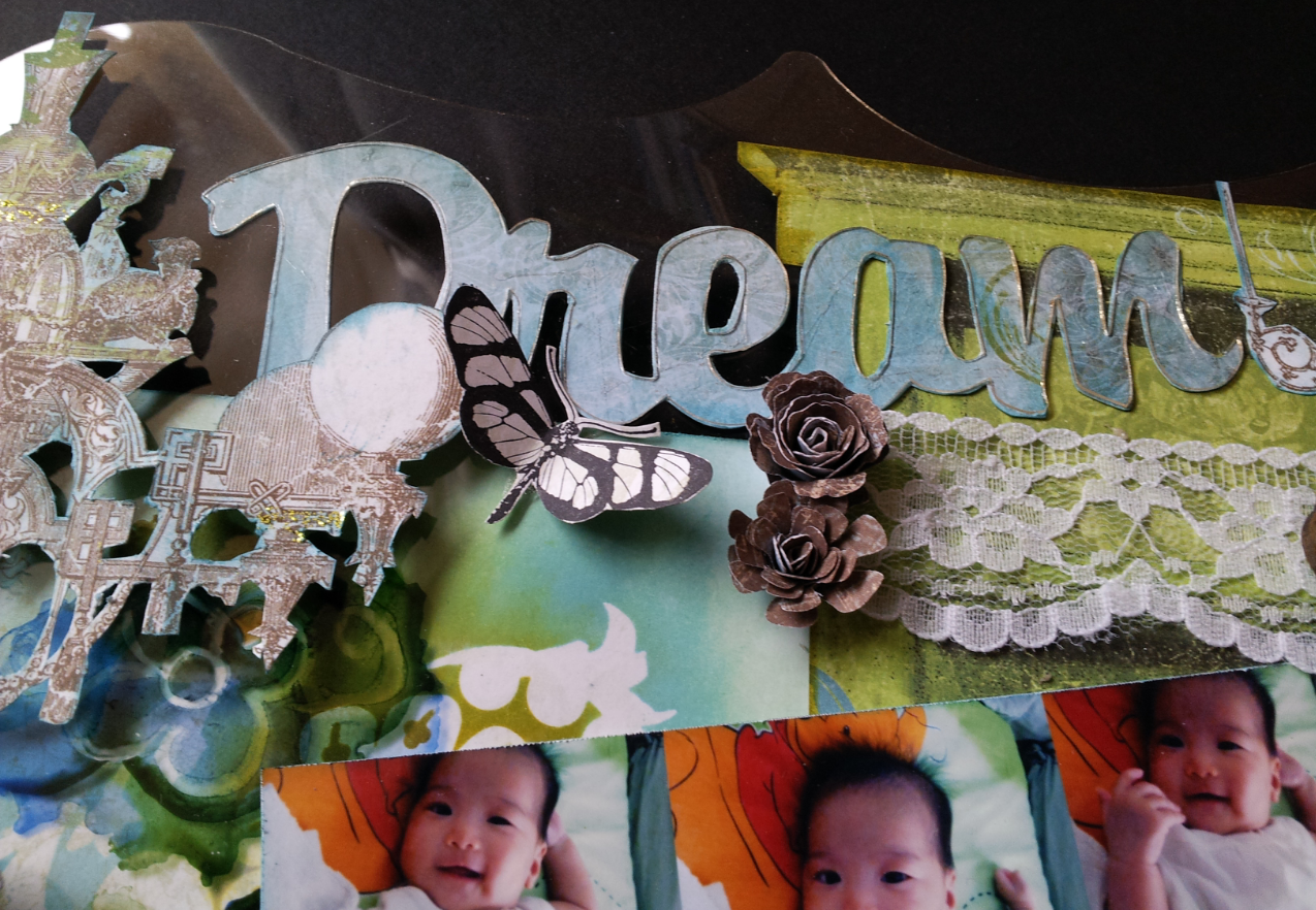 Aifel Scrap n Quilled: My First Acrylic Layout Project