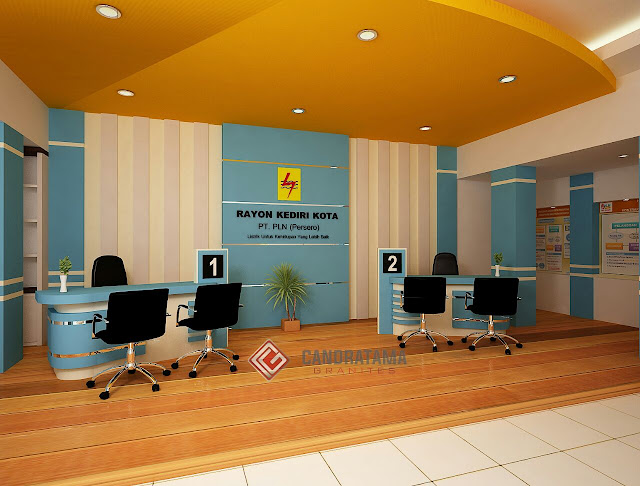 Jasa desain interior : Desain Ruang Pelayanan Kediri-Desain Kantor ...