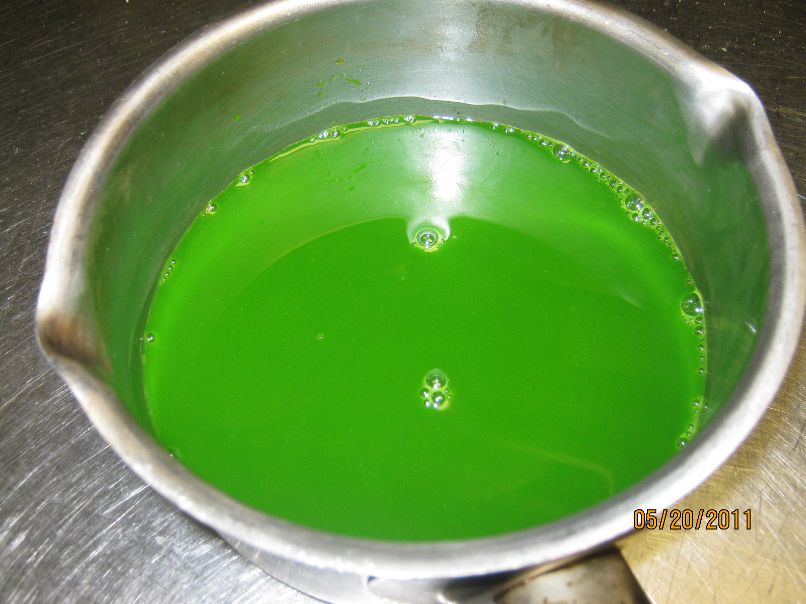 J. Gilbert's 826 Test Kitchen/Chef's Tasting Log: Basil Gelee