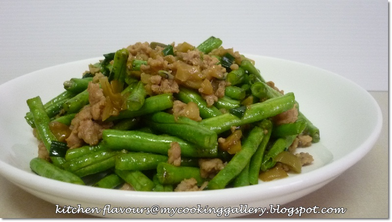 kitchen flavours: Double-Cooked Yard Long Beans