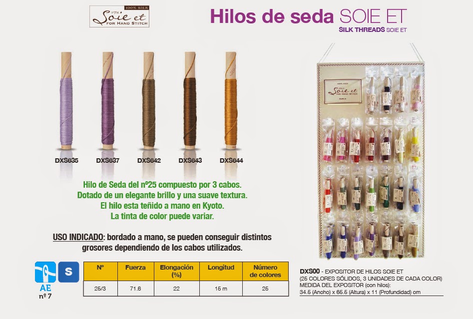 SEOANETEXTIL: Hilo de seda SOIE ET