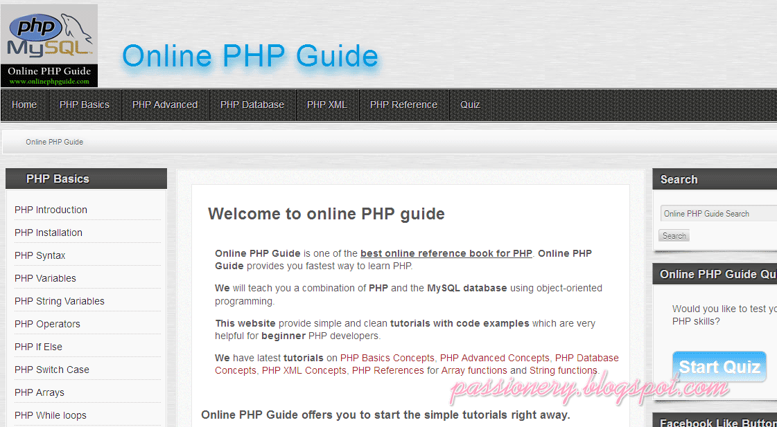 10 website học PHP trực tuyến - Passionery