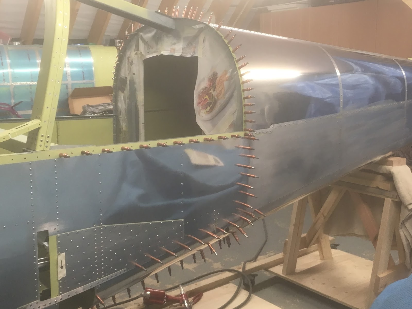 Building my RV12: Fuselage structure completed.