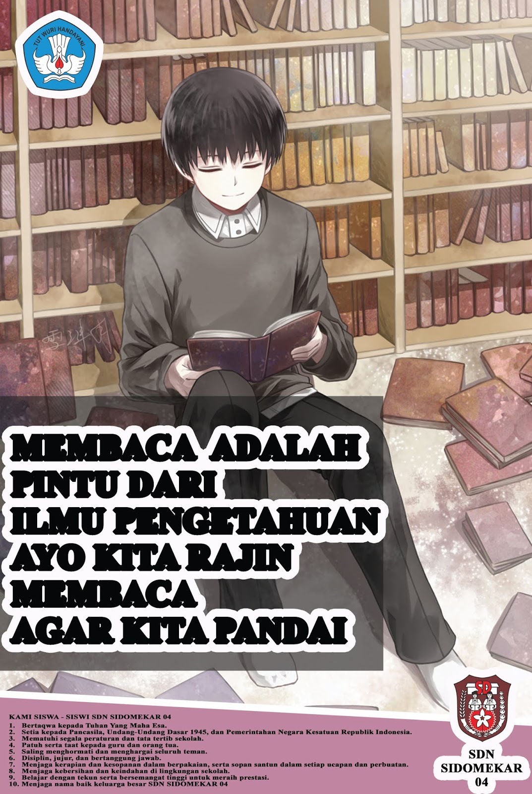 DOWNLOAD GRATIS CONTOH POSTER AYO MEMBACA - Naraya Desain