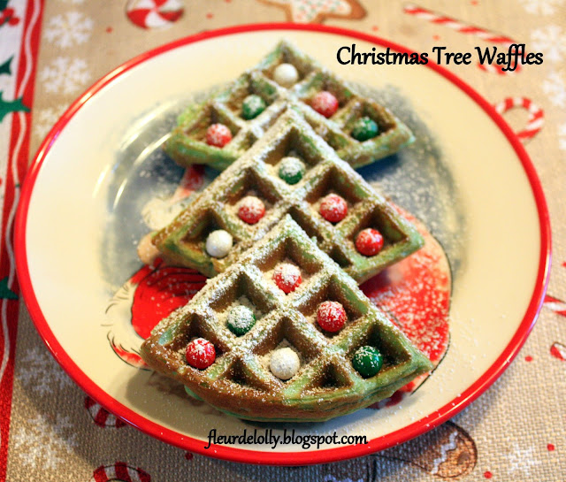 Fleur de Lolly: Christmas Tree Waffles