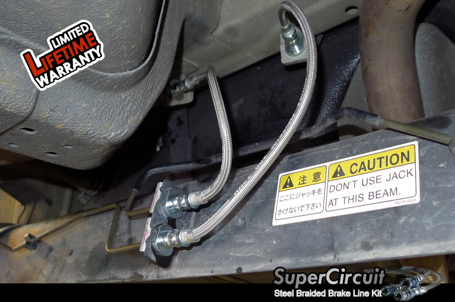 SUPERCIRCUIT Steel Braided Brake Lines: Suzuki Swift 1.5 (ZC21) Steel ...