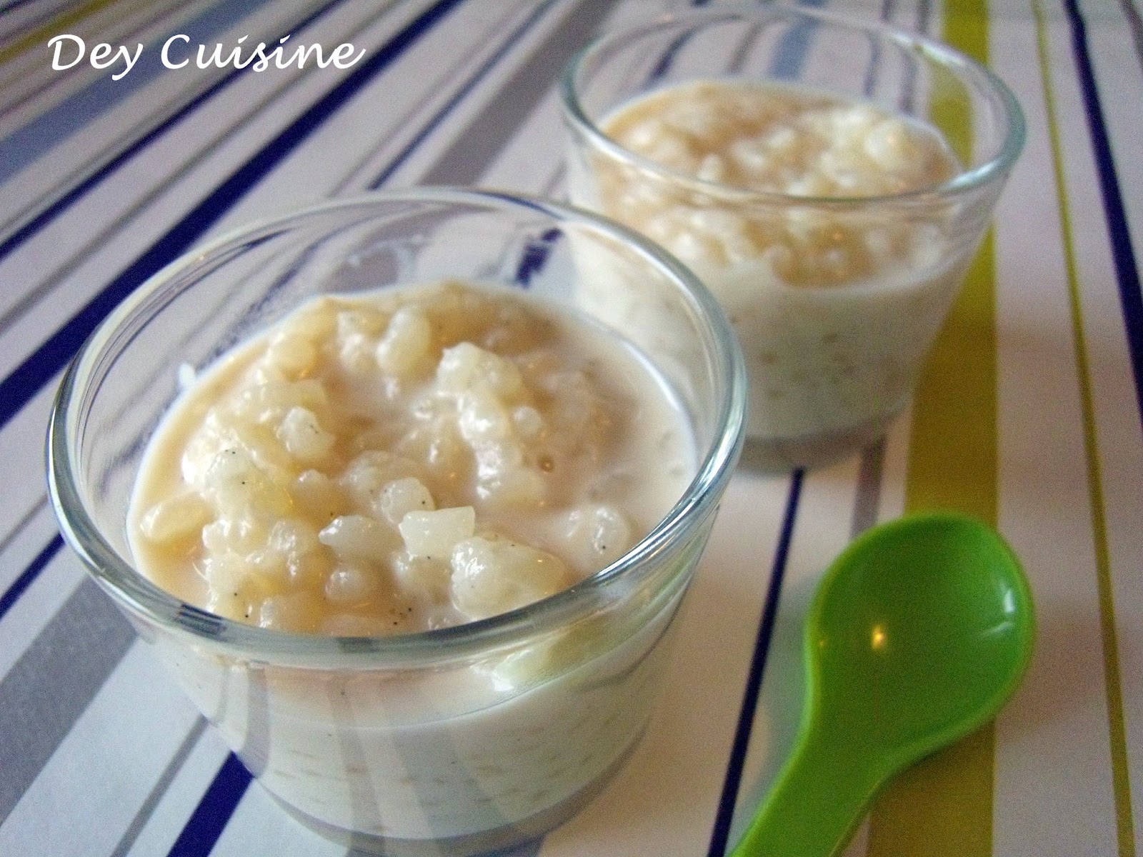 Dey cuisine: Riz au lait concentré sucré & vanille Lord Vanilla