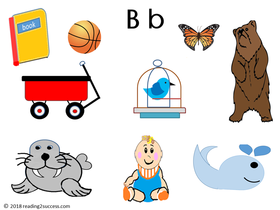 Reading2success: Identifying beginning sounds b, f, h, k, l, s, t, w ...