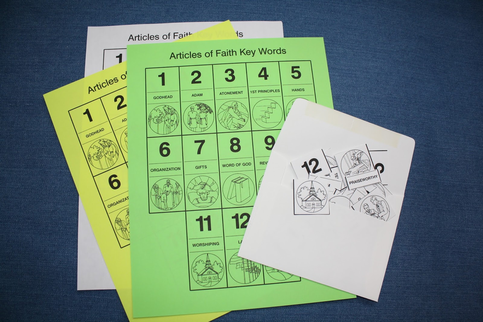 3 In My Kitchen: LDS Articles of Faith Activities