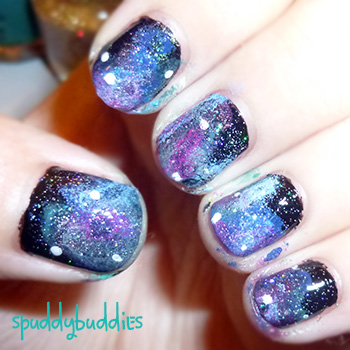 Spud Nails: Galaxy Nail Art