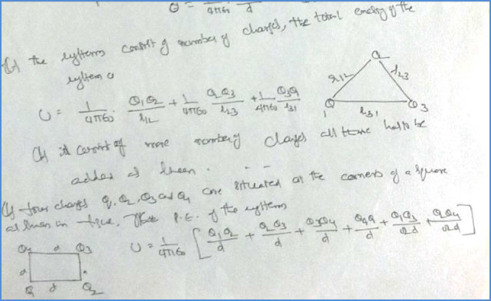 Electrostatic Potential Energy Expression | IIT JEE and NEET Physics