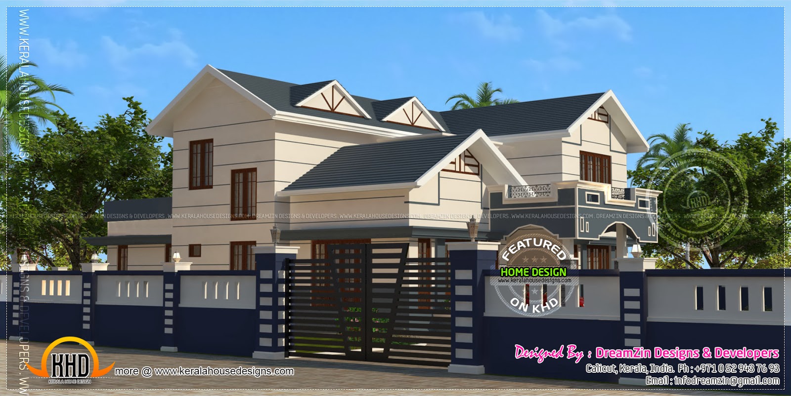 339 square yards house elevation | Home Kerala Plans