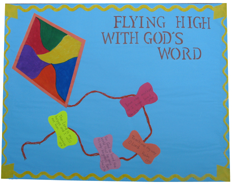 Flying High With God's Word for Sunday School Bulletin Boards | Art ...