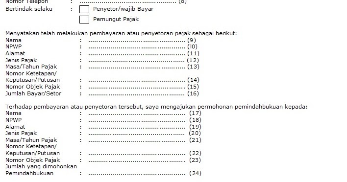 Belajar Pajak: Formulir Pemindahbukuan