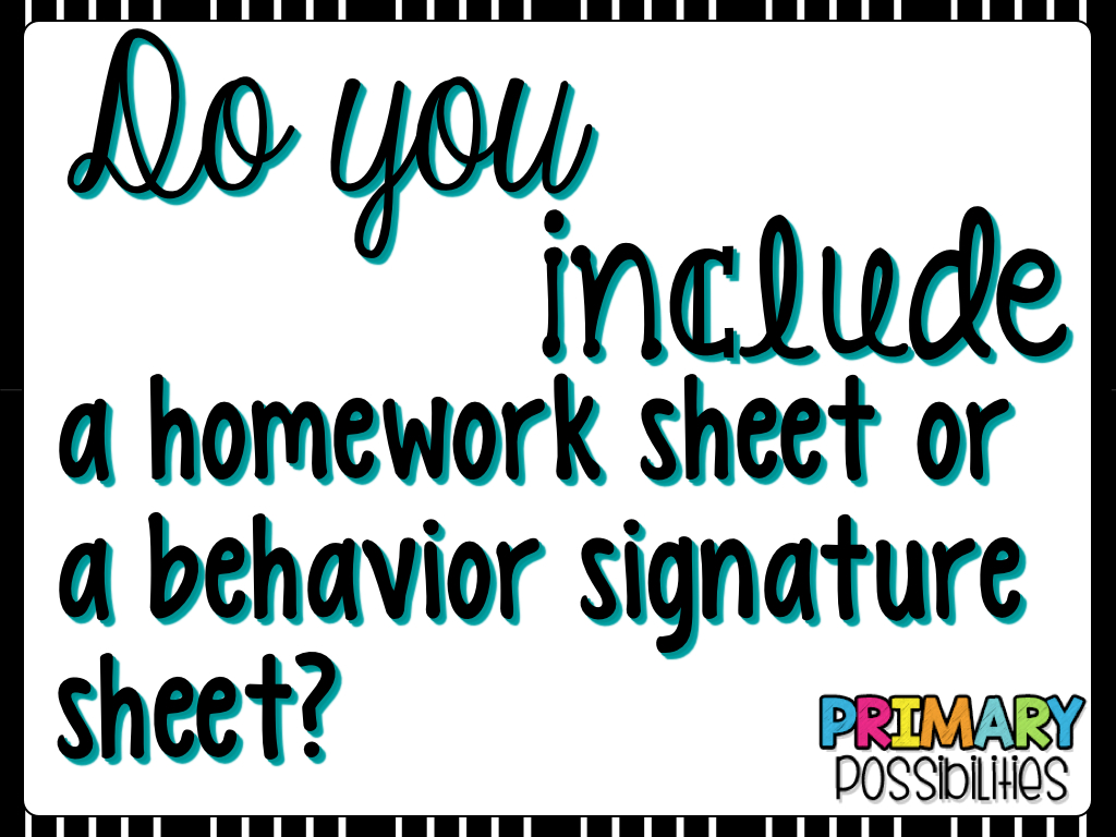 Primary Possibilities: Classroom Newsletter