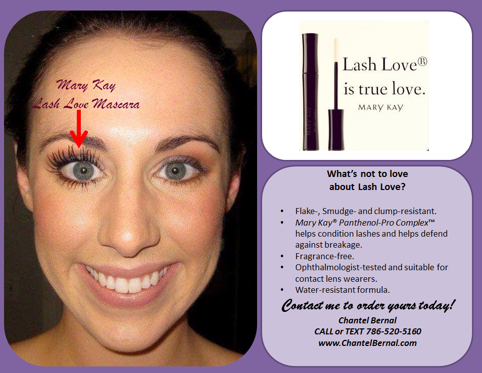 Chantel Bernal Beauty: Lash Love Mascara By MaryKay