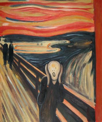 Oil Paintings: The Scream –-- Abstract Oil Painting Reproduction on Canvas