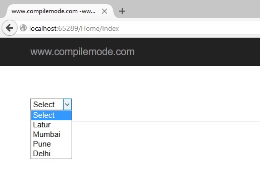 Binding DropDownList In ASP.NET MVC Binding DropDownList In ASP.NET MVC