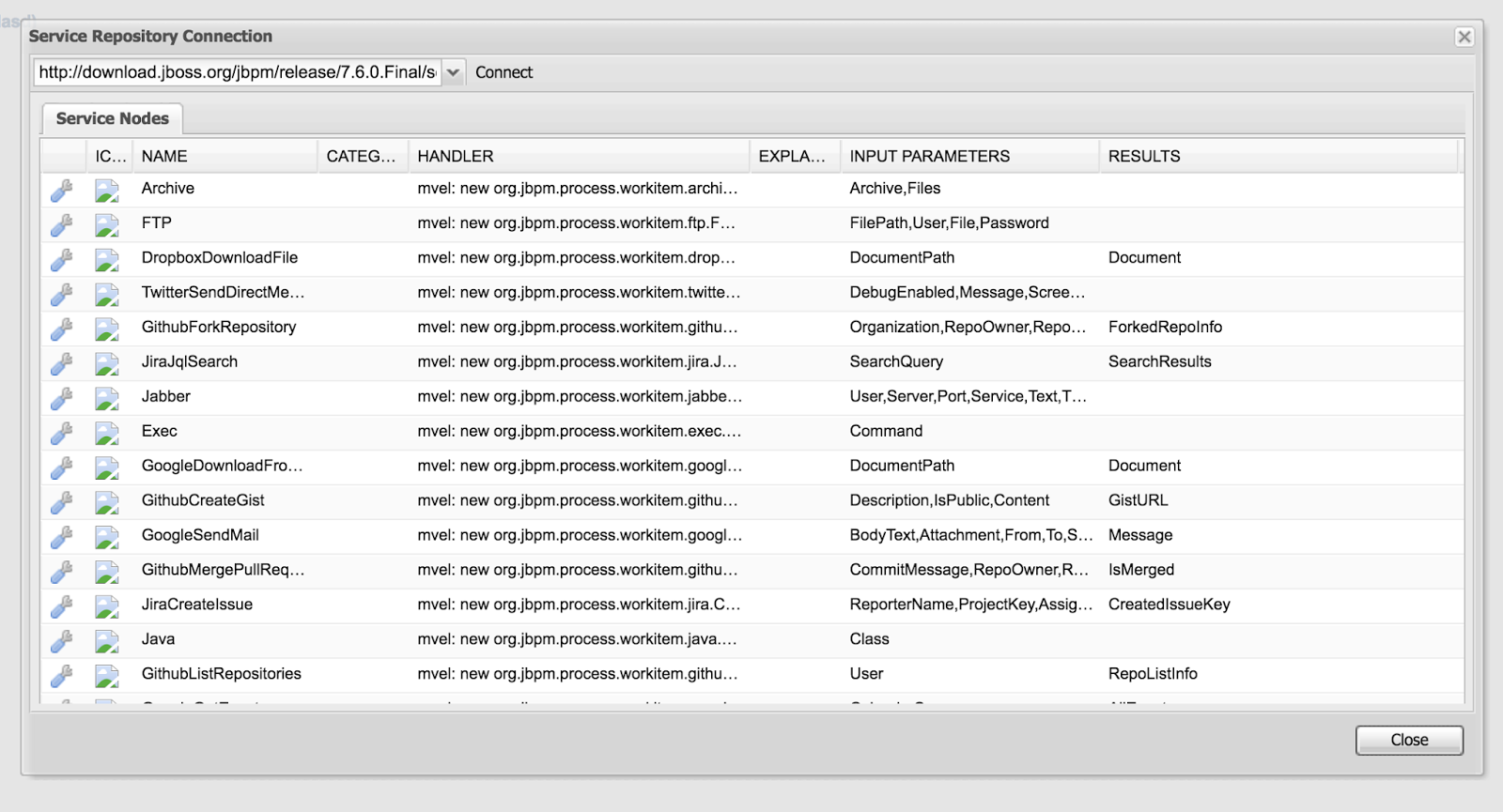 Updated jBPM Service Repository - KIE Community