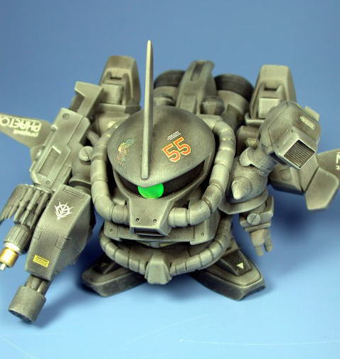 Gundam Style: SD Gouf Awesome build and weather painting