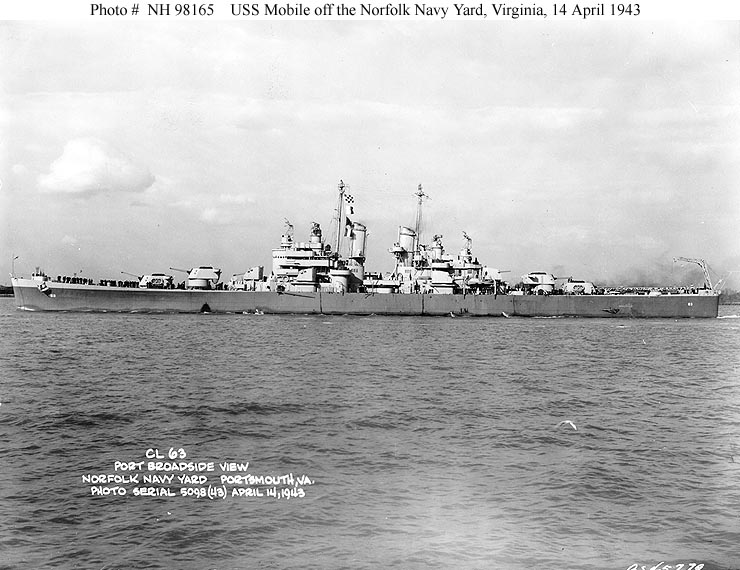 Naval Warfare: USS Mobile (CL-63)
