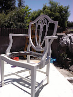 Paint & Patience: Meet Rowena...the story of a neglected shield-back chair