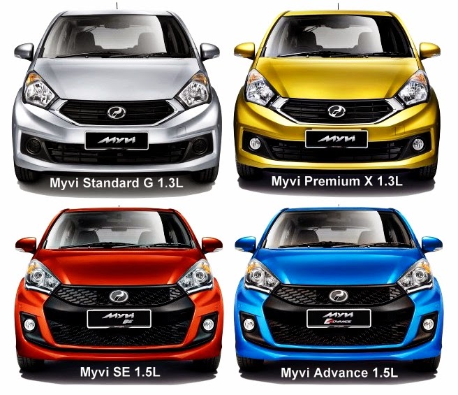 Model Perodua Myvi Baru (Facelift) 2015 - Relaks Minda