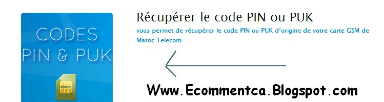 Ecommentca : Tout Les explications: Comment récupérer Le Code Pin Ou ...