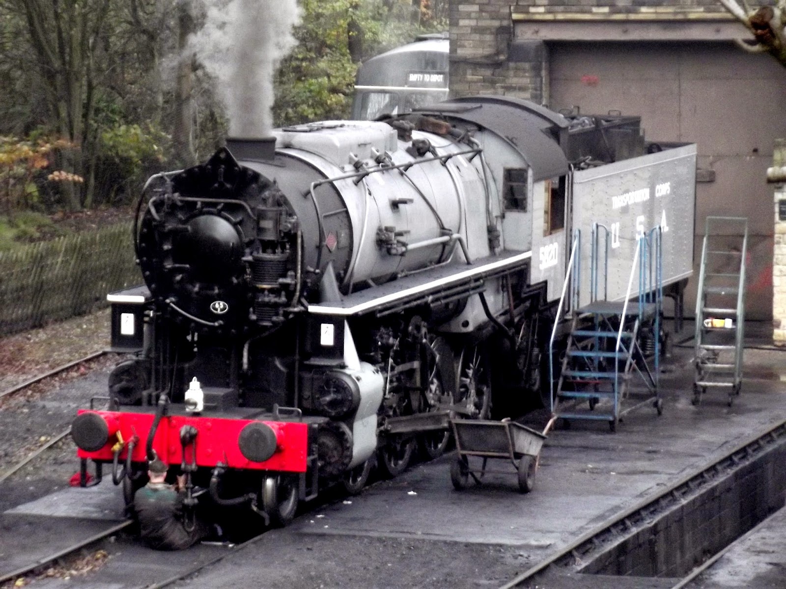 Steam Memories: USATC S160 5820 and Black Five 45305 (Drapers Black Five)