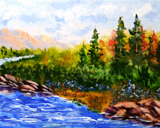 Daily Painters Abstract Gallery: Mark Webster - Impressionist Landscape ...