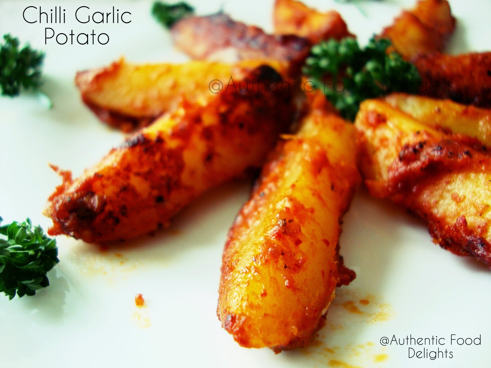 Authentic Food Delights: Chilli Garlic Potato