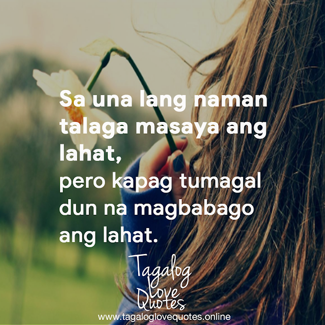 Sa una lang naman talaga - Tagalog Love Quotes