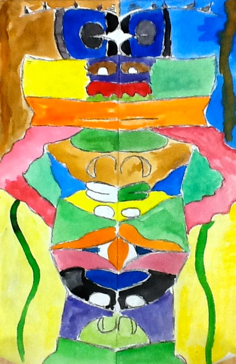 Mrs. Paul's Art Room: Symmetrical Name Design Creatures