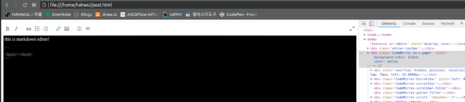Editorjs Simple Markdown Javascript Library Hahwul