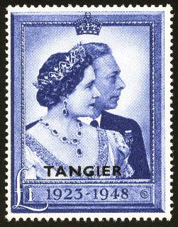 King George VI Postage Stamps: Tangier 1948 (26 Apr) SG255/6