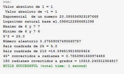 CEPC: Métodos de la clase Math en Java.