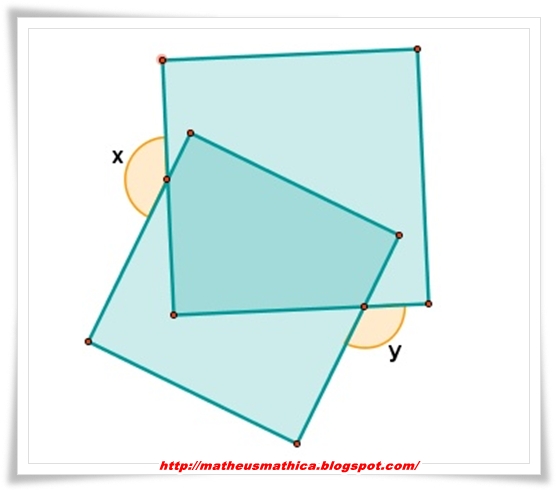 MatheusMáthica: Dois ângulos e dois quadrados