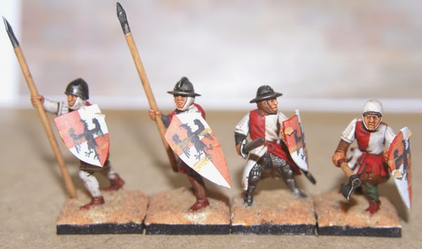Deadkingsrise Painting and Modelling: Fireforge Medieval footsoldiers
