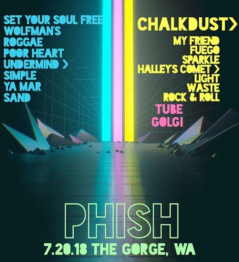 Phish 2018 Setlists and Art