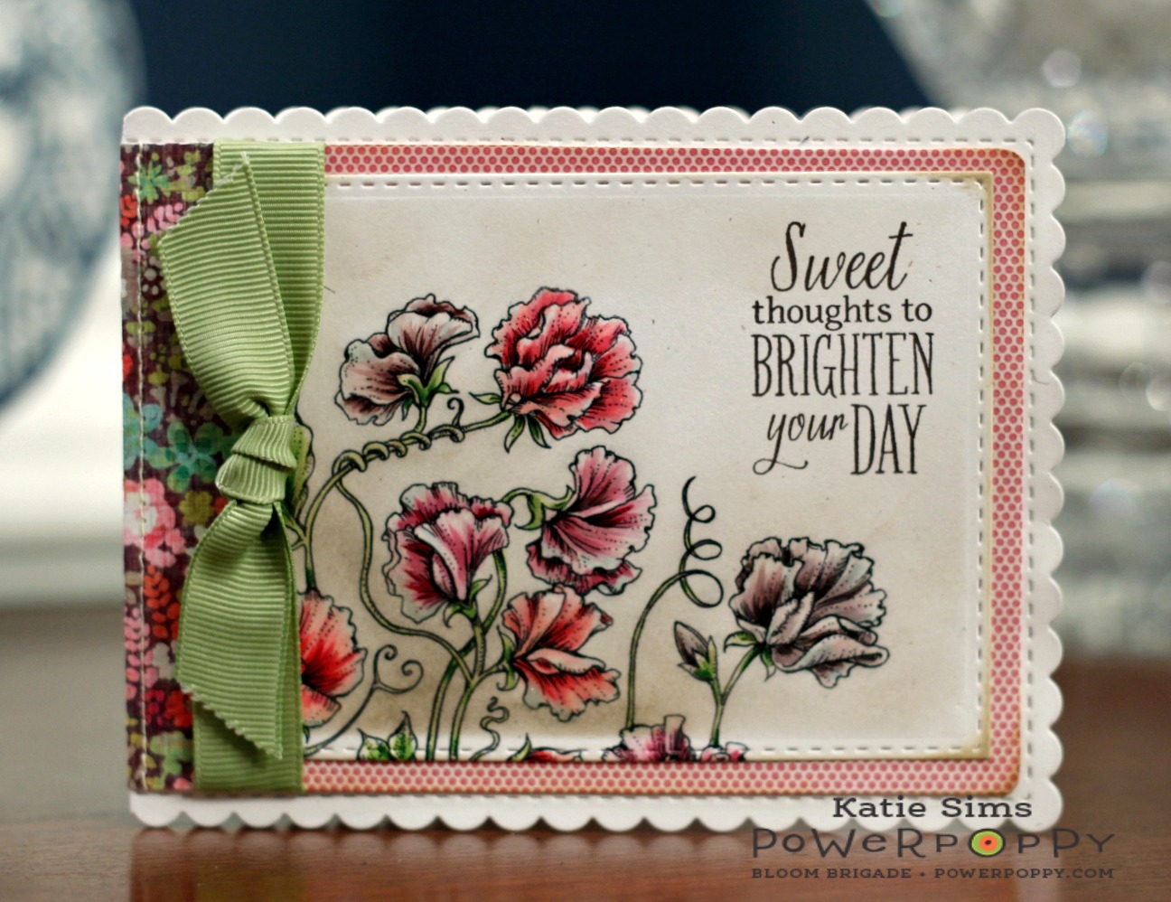 Inky Peach Designs: Happy Power Poppy Friday with Sweet Peas!