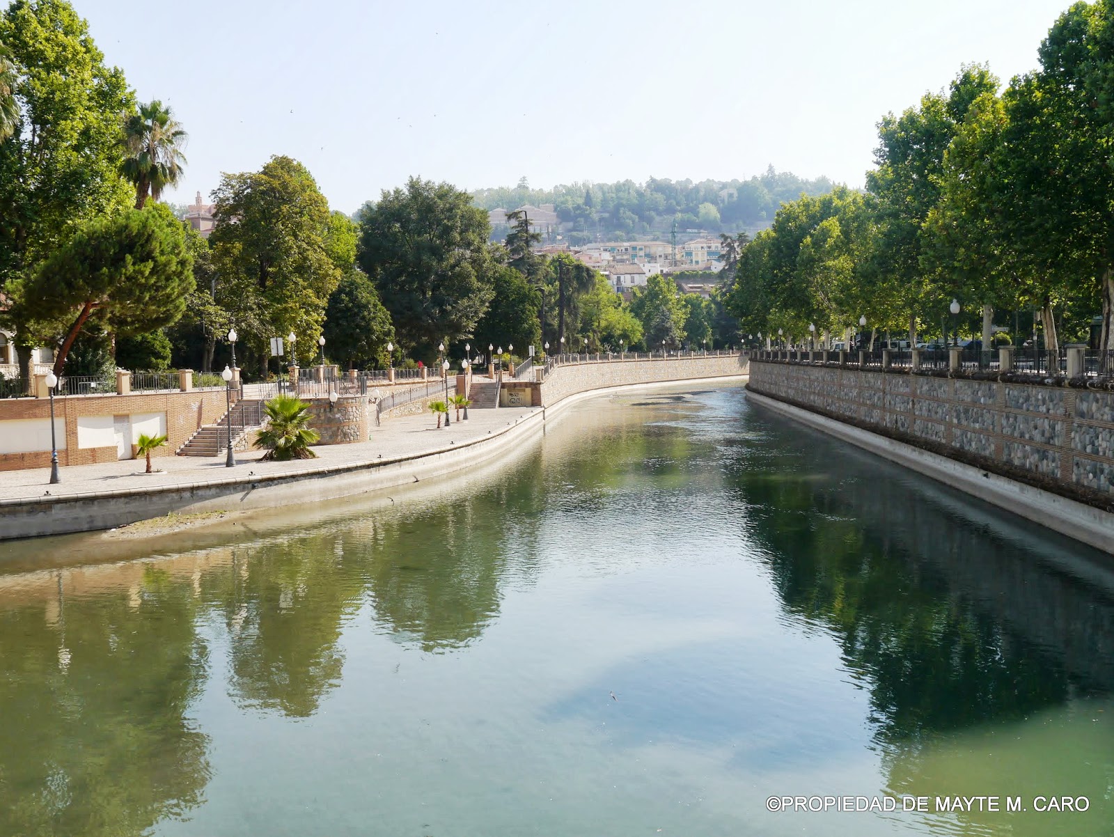 FUENTES EN GRANADA: Nuestro rio Genil a su paso por la ciudad.