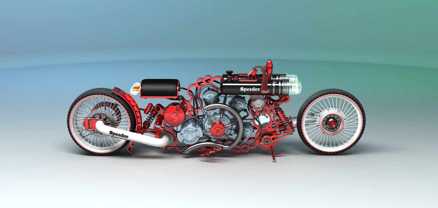 MOTORCYCLE 74: Speeder Mechanicus - the art of motorcycles by Solifague ...
