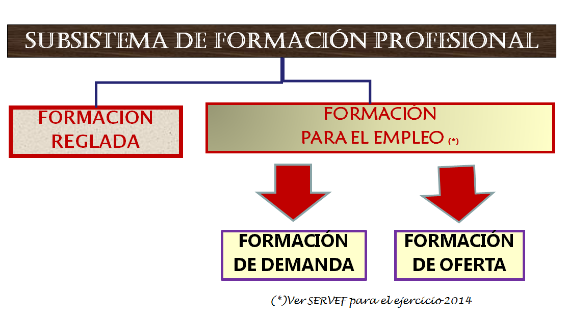 Subsistemas de Formación Profesional. Programas y proyectos formativos ...