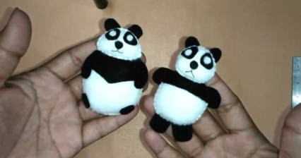 Cara Membuat Boneka Panda dari Kain Flanel Lucu dan Menggemaskan ...