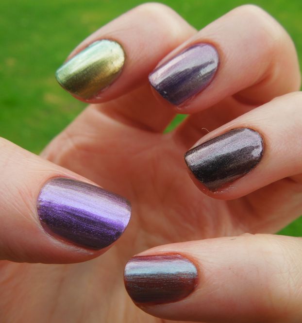 Dysphoria Nails: Duochrome nail polish comparisons