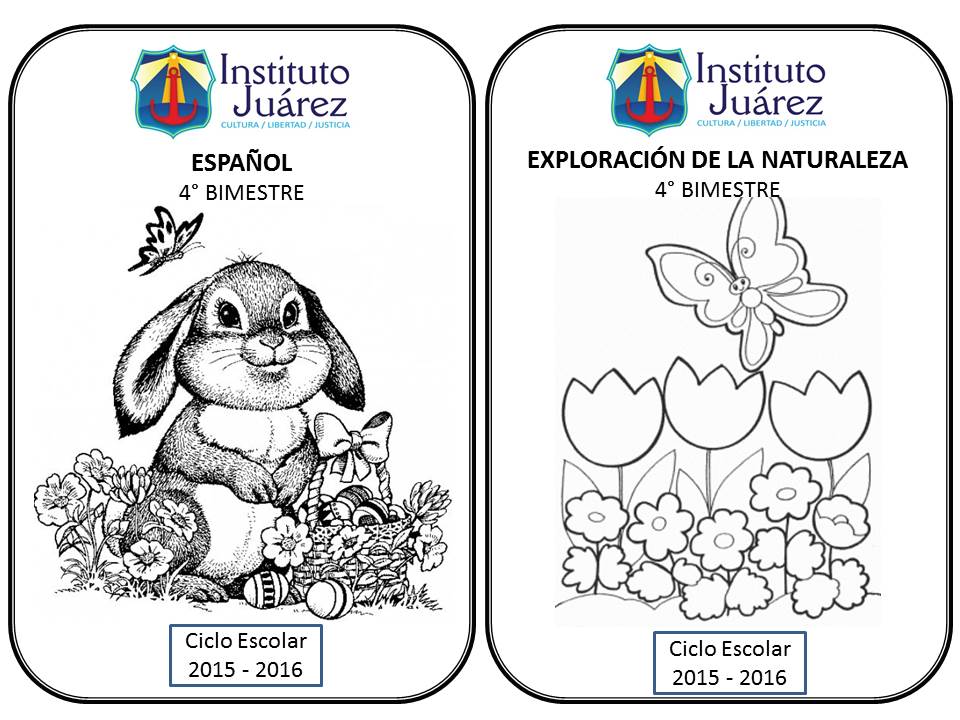 Instituto Juárez 2° Primaria: Portadas de 4to bimestre español