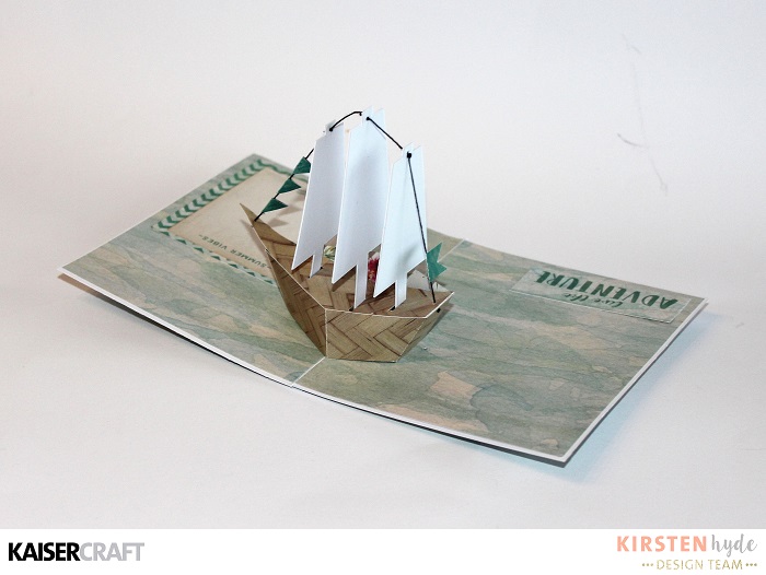 My Craft and Garden Tales: Live the adventure, a sail boat pop up card